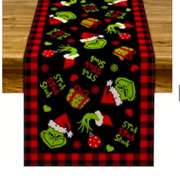 Holiday | Grinch Stink Stank Stunk Christmas Table Runner | Poshmark